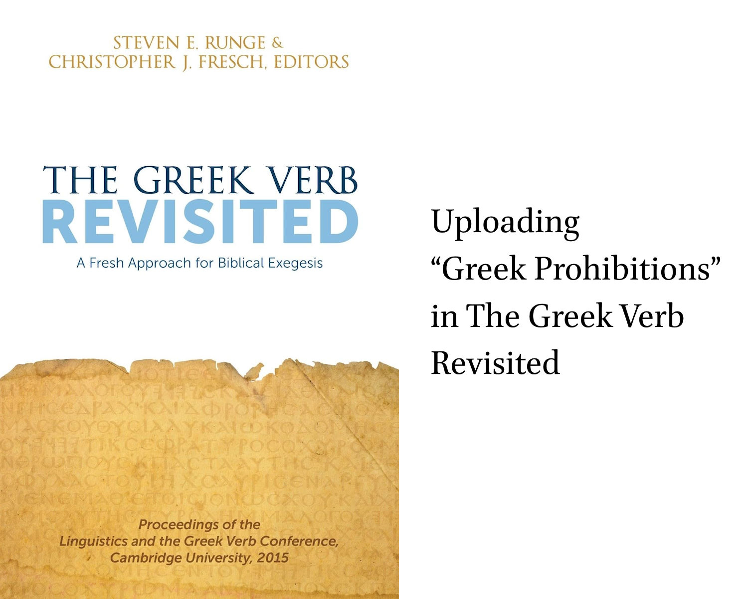 Koine-Greek – Studies in Greek Language & Linguistics